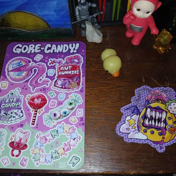 Gore Candy Waterproof Sticker Sheet! - Etsy