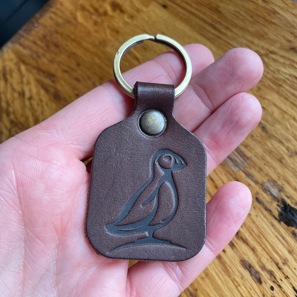 Handmade Leather Highland Stag Key Chain: Scottish Souvenir - Etsy