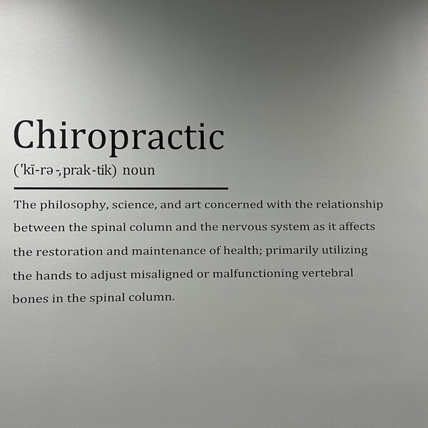 Chiropractic Definition. Vinyl Wall Decal. Business Decals - Etsy