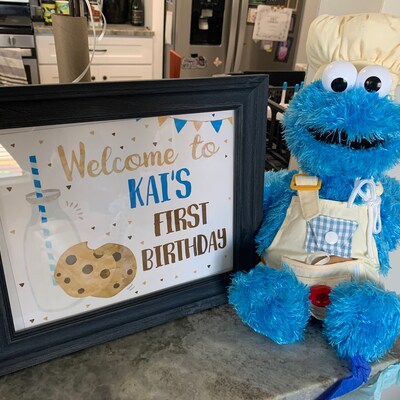 INSTANT DOWNLOAD EDITABLE Milk and Cookies Birthday Welcome - Etsy