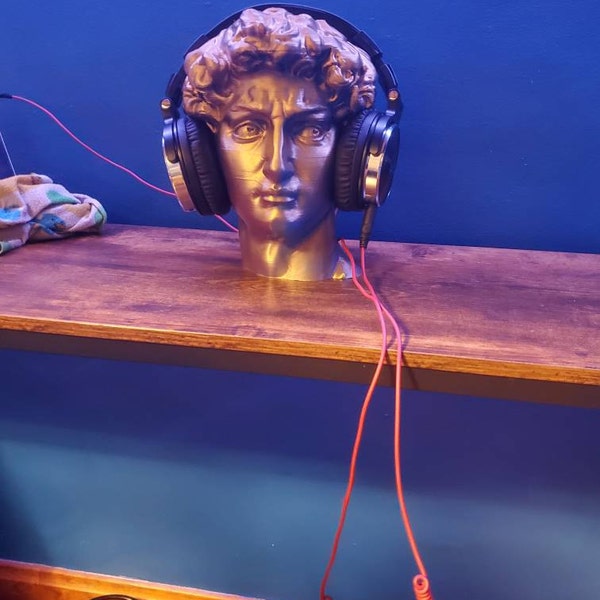 Hamangia Thinker Headphone Stand Neolithic Artifact Headset Hanger ...