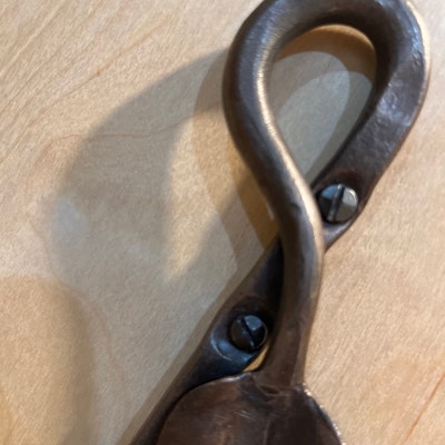 Rustic Hand Forged Iron Curtain Rod Window Treatment - Etsy