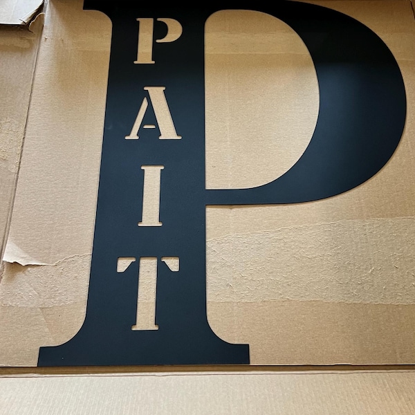 Last Name Metal Sign, Rustic Metal Letters, Metal Letter Family Sign ...