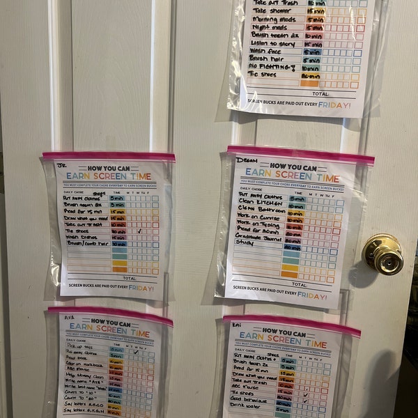 Family Cleaning Schedule - Chore Schedule - Deep Clean, Sanitize and ...