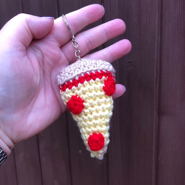 Pizza Keychain Crochet PATTERN ONLY! PDF Download Amigurumi Beginner ...