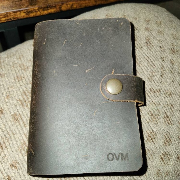 Personalized Second Ring Mechanism Notebook,a6 Leather 6-ring Binder ...