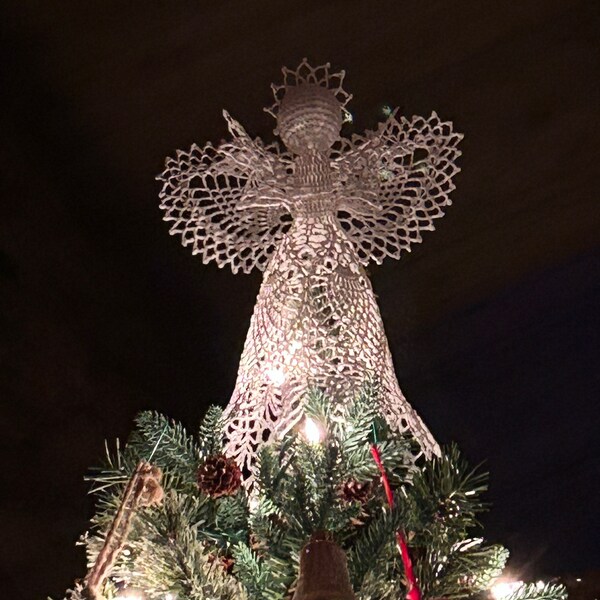 Pattern 2 Filet Trees Crochet Christmas Ornament Decor Gift Vintage ...