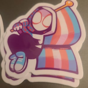 PRE-ORDER Gwen Stacy Trans Pride Sticker Premium Quality Waterproof ...