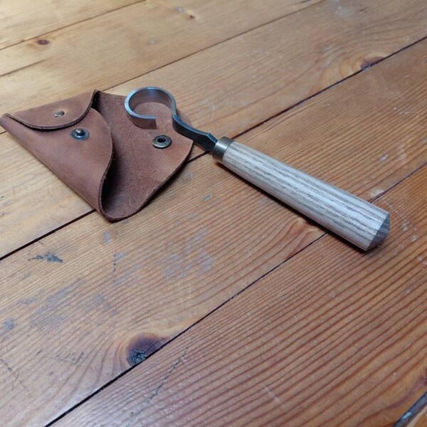 Large Timber Chisel With Leather Case. Framing Straight Chisel ...