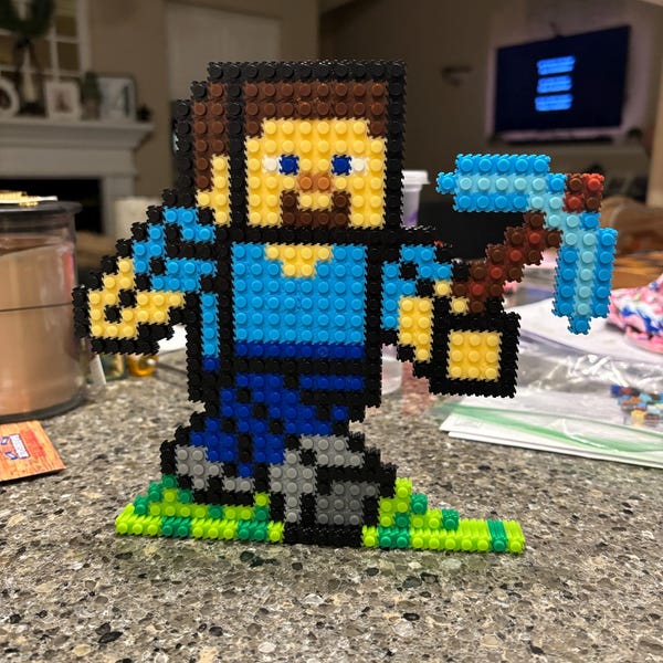 Make Your Own - DIY Minecraft Decor Sign PIXEL Mini-block Kits ...