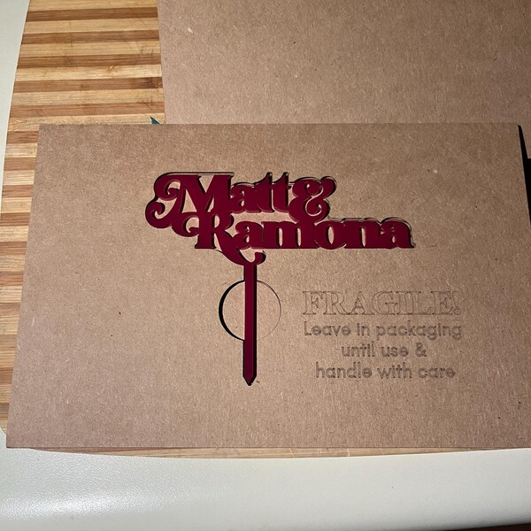 Custom Wood Arch Label Signs With Stand | Engraved Labels | Buffet Food ...