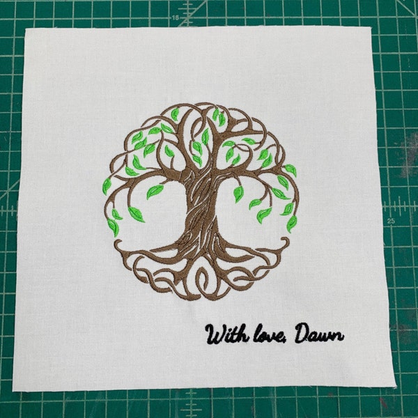 Tree of Life 2 Color Embroidery Design -font Not Included- EMBROIDERY ...
