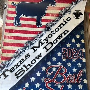 American Flag Patriotic Livestock Grand Champion Showmanship Award ...