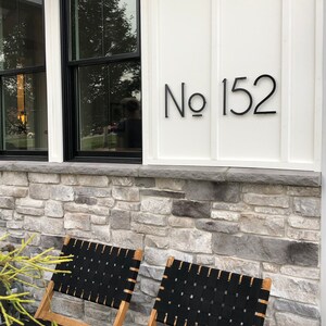 CLASSIC MODERN House No. letters in black Large House number | Etsy