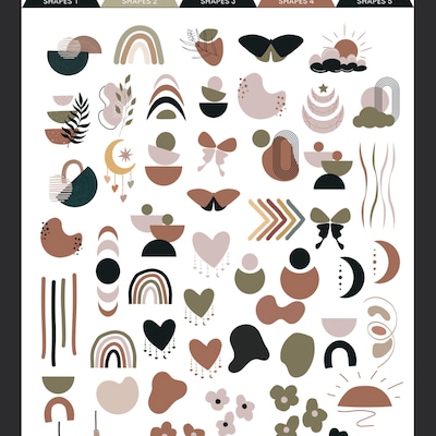 200 Neutral Desktop Folder Icons for Mac, Windows Boho Desktop Icons ...
