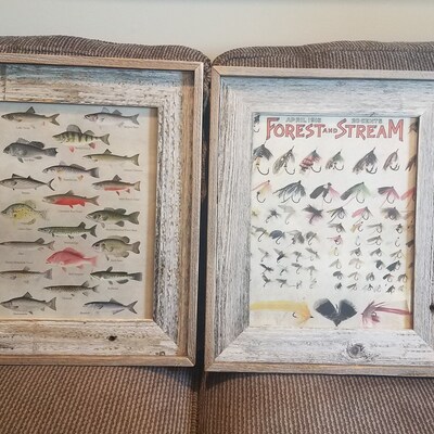 Cornerblock Frame in Rust Farmhouse Picture Frame Wood Picture Frame - Etsy