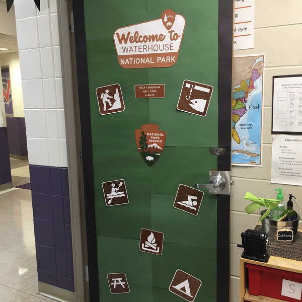 Customizable National Park Sign Editable Woodland Wall Art Nature ...