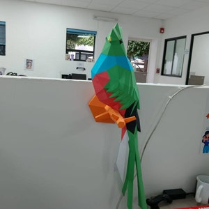 Papercraft Quetzal, Template, Bird, Animal, DIY PDF, FDX, Low Poly ...