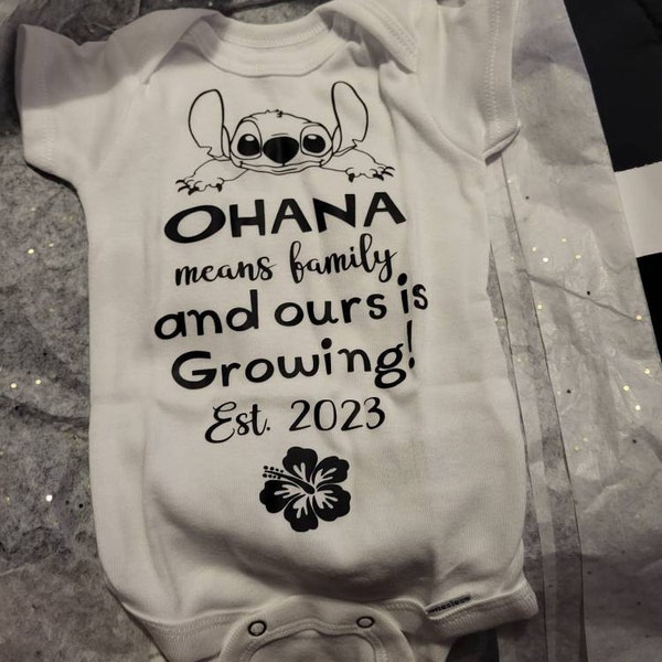 Disney Pregnancy Announcement / Lilo & Stitch / Baby Coming Soon ...