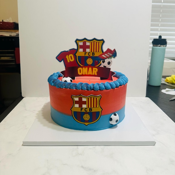 DIGITAL BARCELONA Cake Topper - Etsy