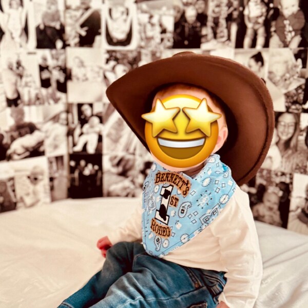 RODEO Back Number-personalized Cowboy-1st Birthday/rodeo Banner-high ...