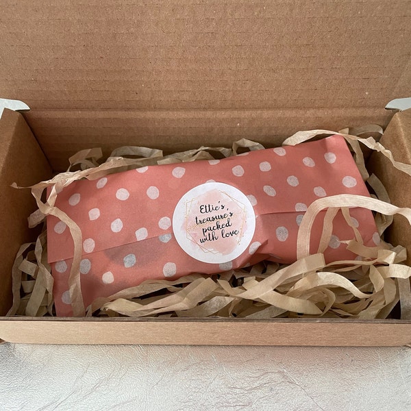 Dusky Rose Polka Dot Tissue Paper FSC Eco-friendly Soy Based Ink Spotty ...