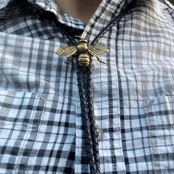 HONEY BEE Big Bad Beetle Bolos Brass Insect Bolo Tie Gift for Women ...