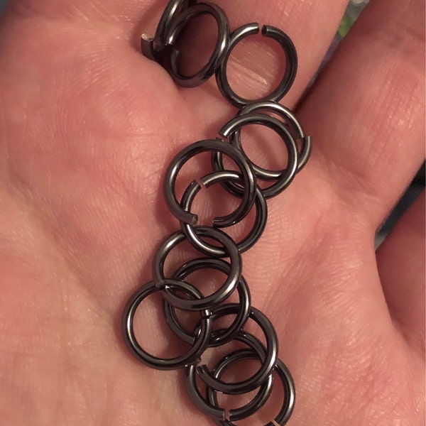 16 Ga 5/16 Royal Blue Anodized Aluminum Chainmail Jump Rings 125 Rings ...