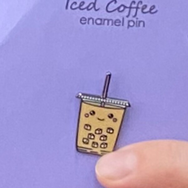 Iced Coffee Enamel Pin - Cute Pins - Cool Pins - Kawaii Pins - Etsy