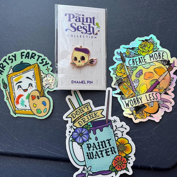 Don't Drink the Paint Water Sticker - [ Artist Sticker | Gifts for Art ...