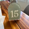 Arched Table Numbers, Wedding Table Numbers, Wedding Table Decor, Table ...
