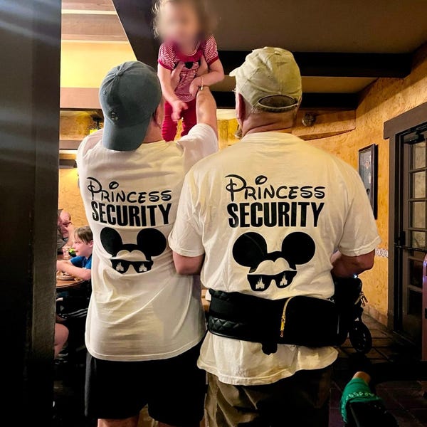 Comfort Colors® Dad Princess Security Shirt, Back and Front Shirt ...