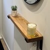 Hand Crafted Rustic Reclaimed Solid Pine Timber Radiator Shelf With ...
