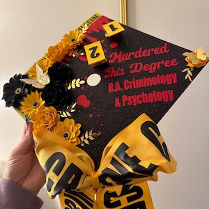 Glitter Cardstock Graduation Topper for Forensic Science Major With ...