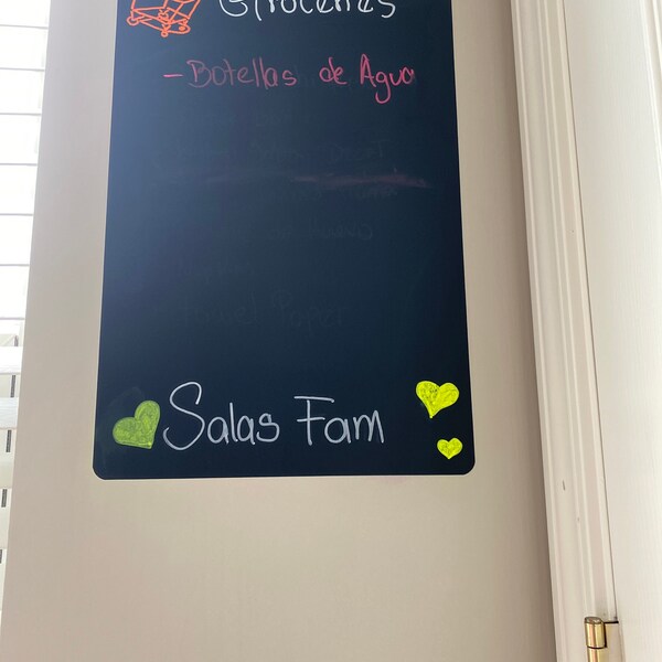 Chalkboard Fancy Plaque Wall Decal - XXL Frame Chalkboard Refrigerator ...