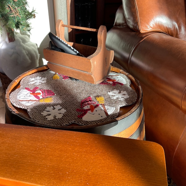 Fall Pumpkin Penny Rug Candle Mat - Etsy