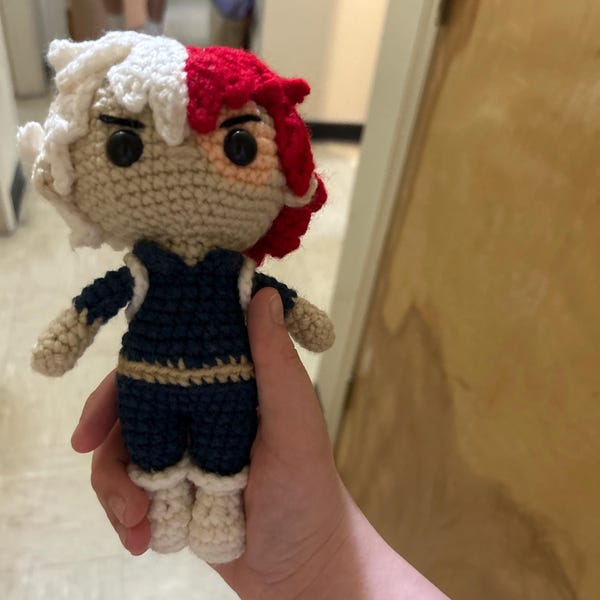 Hanako-kun Crochet Keychain: Anime Inspired Acrylic Yarn Keychain - Etsy