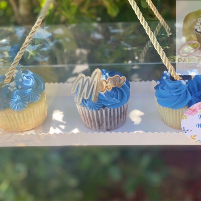 Mother's Day Cupcake Gems Acrylic Charms Cupcake Topper Acrylic Cupcake ...