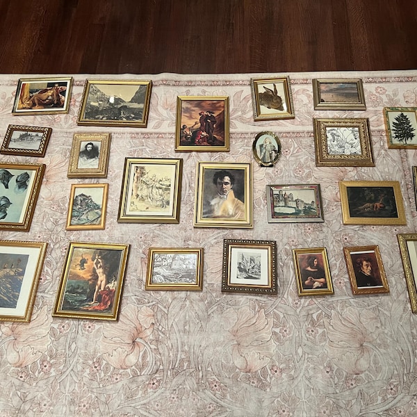 Vintage Ornate Gold Frame Set: Gallery Wall Art Decor, Mixed Sizes - Etsy