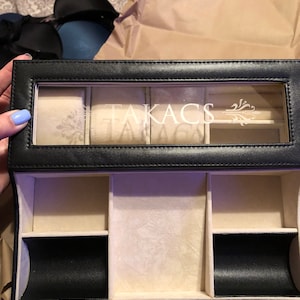 Personalized Valet Box, Monogrammed Valet Tray, Mens Catchall, Dresser ...