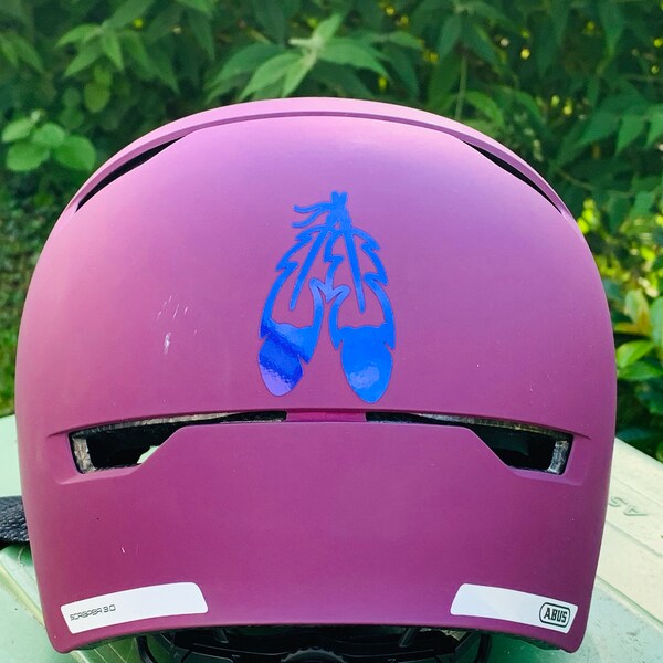 Eagle Feathers Reflective Decal, Two Feathers Bike Reflector Sticker ...