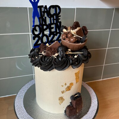 Gym Cake Topper, Fitness Cake Topper, Weightlifting Personalised Cake ...