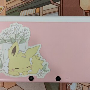 Espeon Flower Pot Vinyl Sticker - Etsy