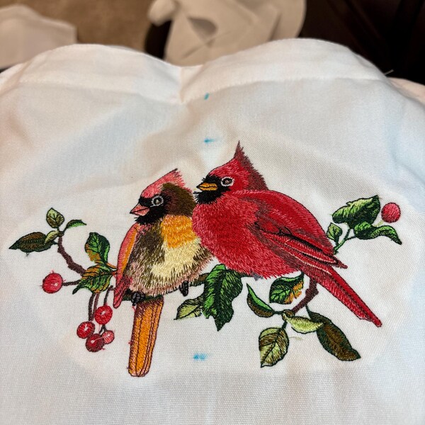 CARDINALS - Single Machine Embroidery Design for 5x7" Hoop in 7 Formats ...