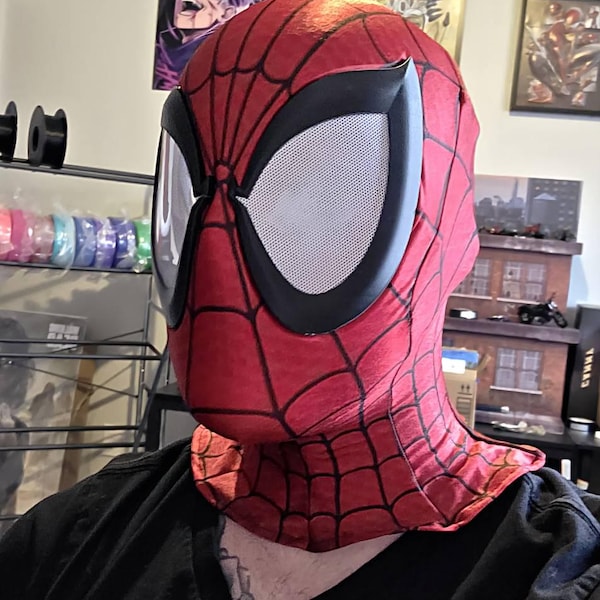 Customized Spider Man Comic Style Mask,shell and Lenses,ultimate Mask ...