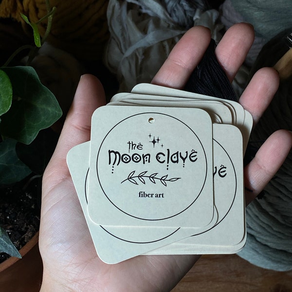 Square Personalized Tags - Large Custom Tags 2.5" . Product Packaging ...