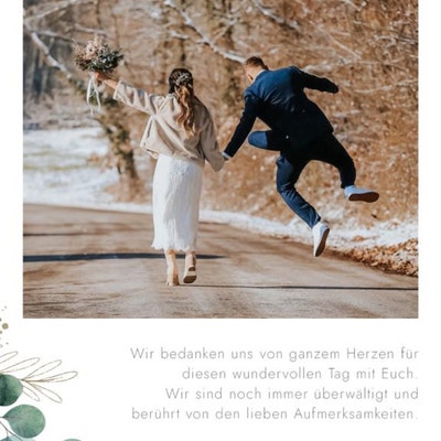 Digital Thank You Card Acknowledgement Wedding Greeting Electronical ...