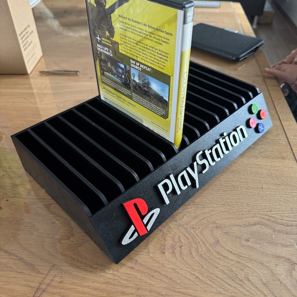 Laser Cut File Playstation Game Holder, SVG, Ai, DXF, Light Burn - File ...