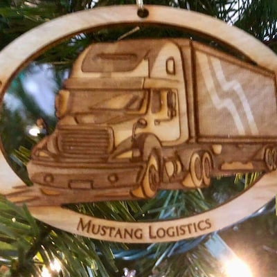 Personalized Big Rig Ornament Trucker Ornament Trucker - Etsy