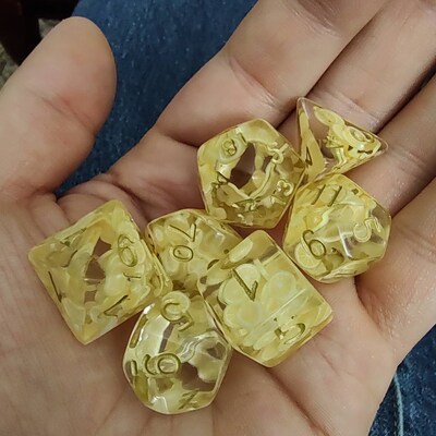 7 Lemon DND Dice Dungeons and Dragons RPG Tabletop Board Games Spring ...